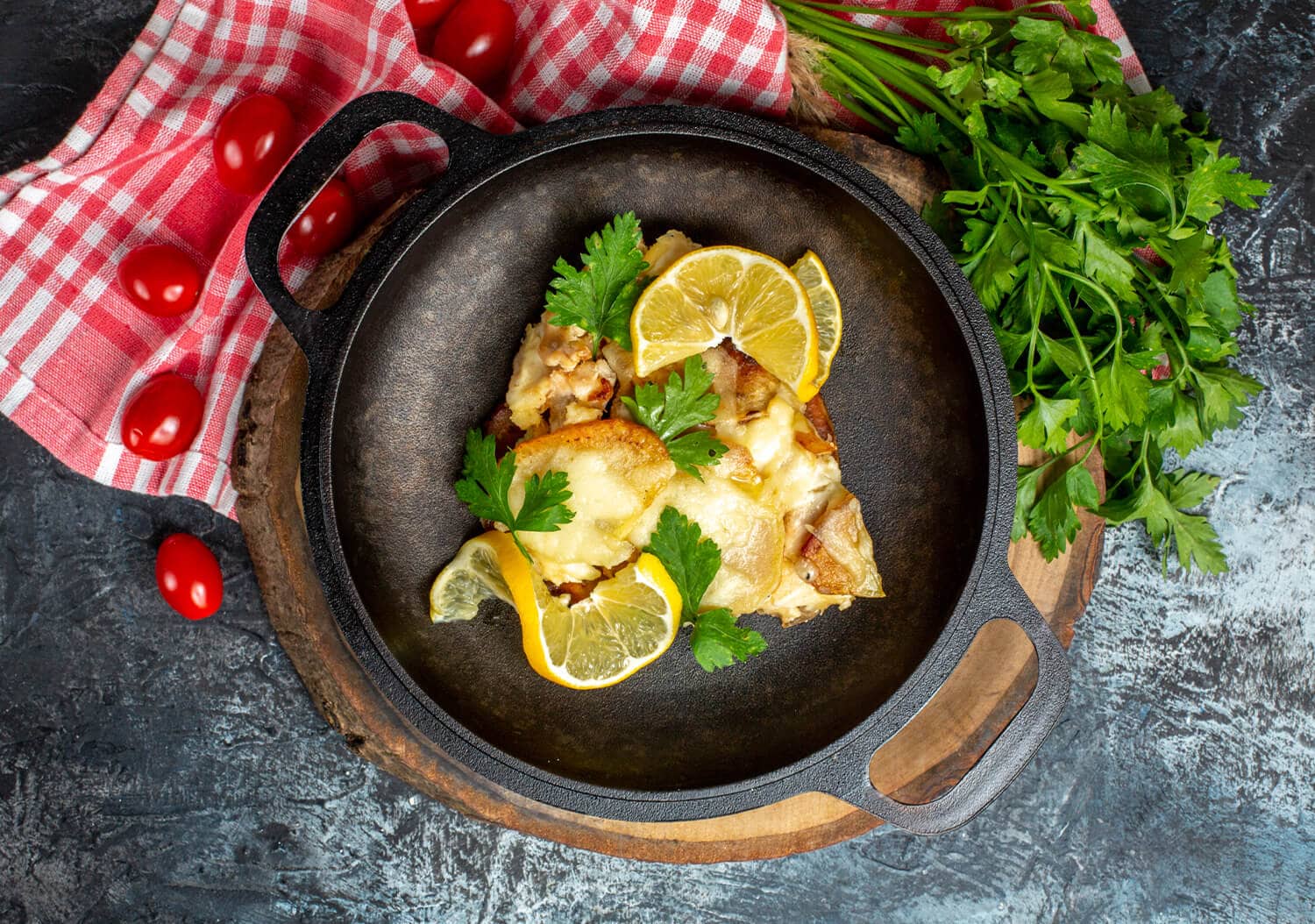 Herb Crusted Tilapia with Lemon Garlic Butter - cookaroo